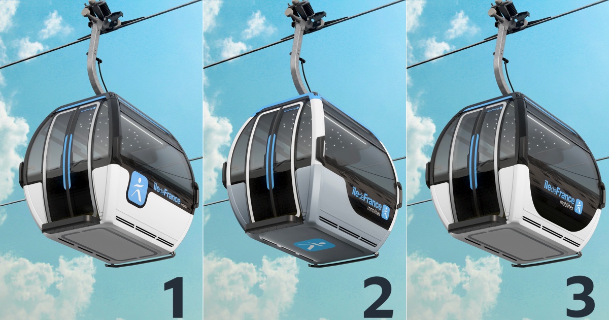 Câble C1 : votez pour l'habillage du 1er téléphérique d'Île-de-France